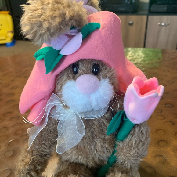 Gibson | Toys | Gibson Greeting Bunny Rabbit Floppy Pink Hat 998 ...
